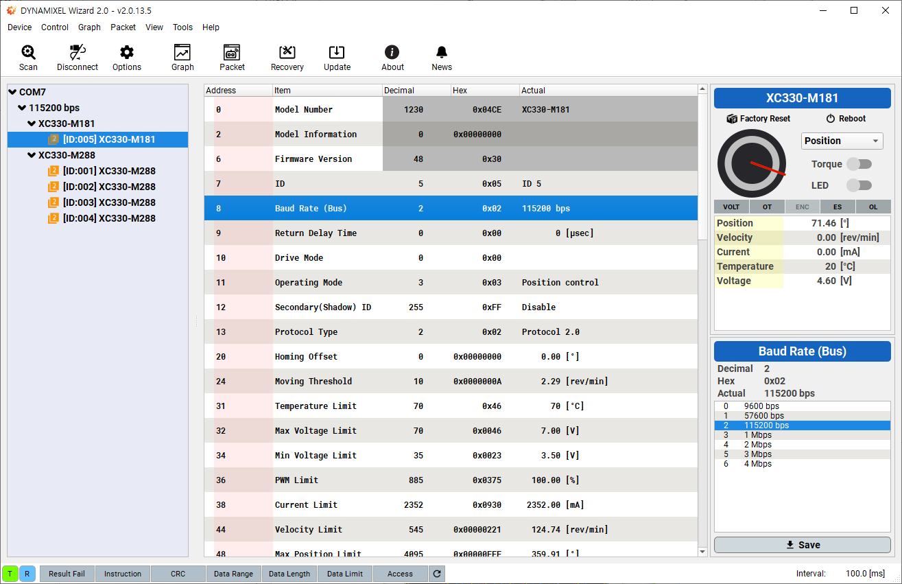 DYNAMIXEL Wizard 2.0