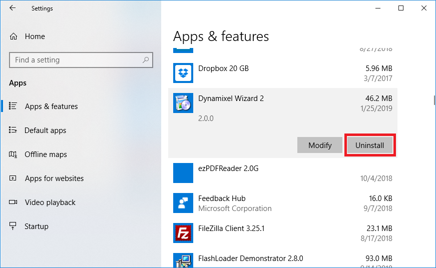 DYNAMIXEL Wizard 2.0